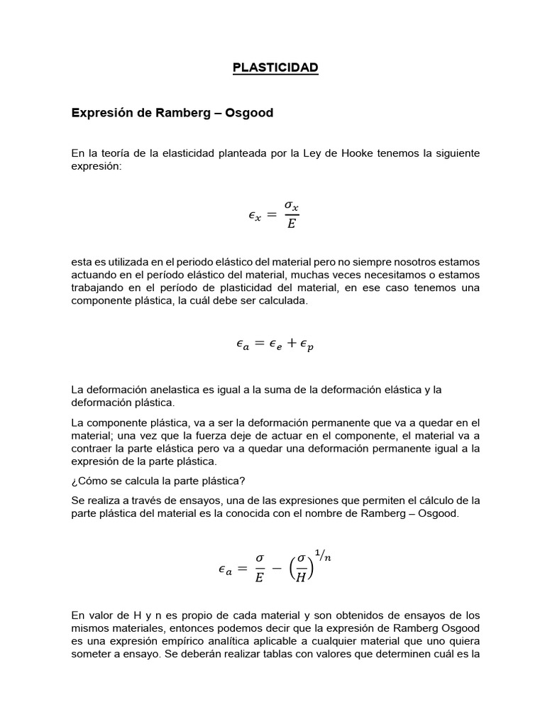 Plasticidad | PDF