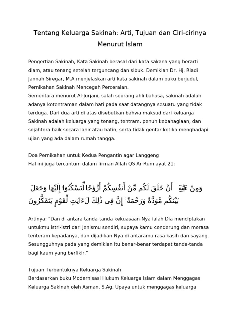 Materi Keluarga Sakinah | PDF