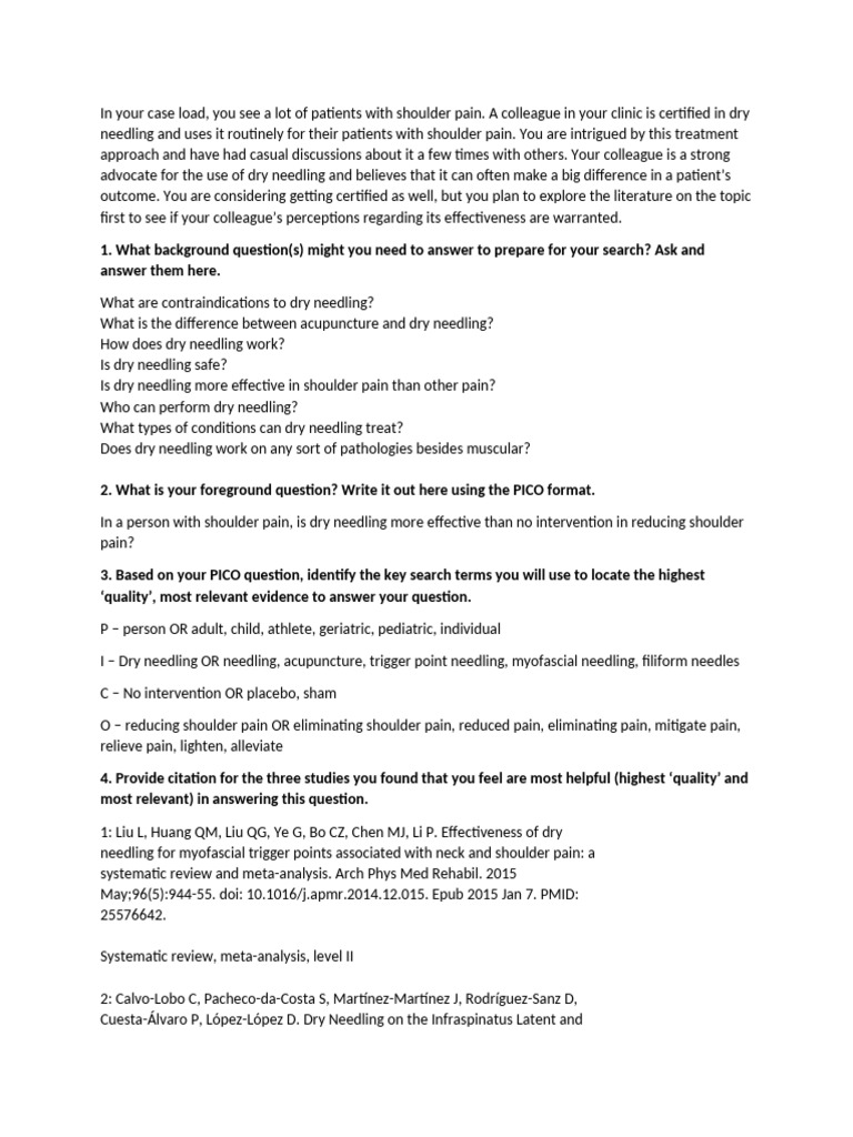 Ebp Assignment 3 Pdf