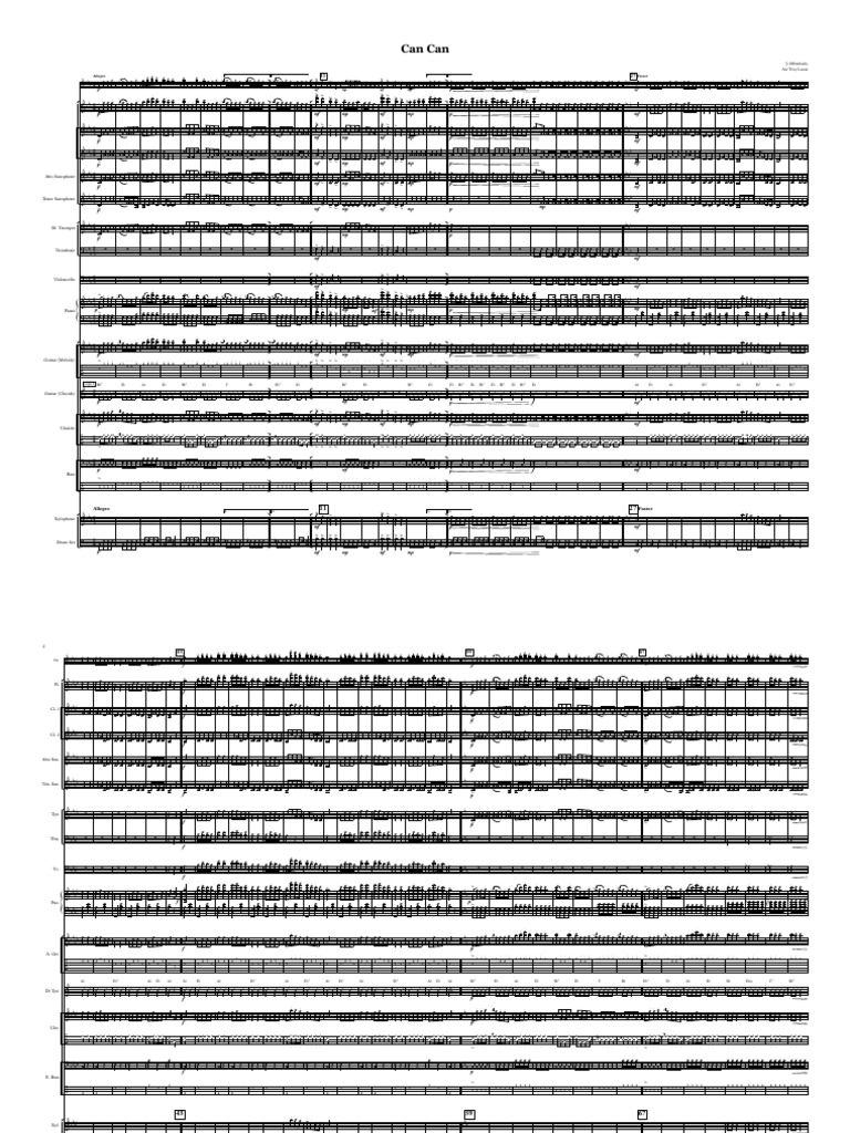 Can Can - Score and Parts | PDF