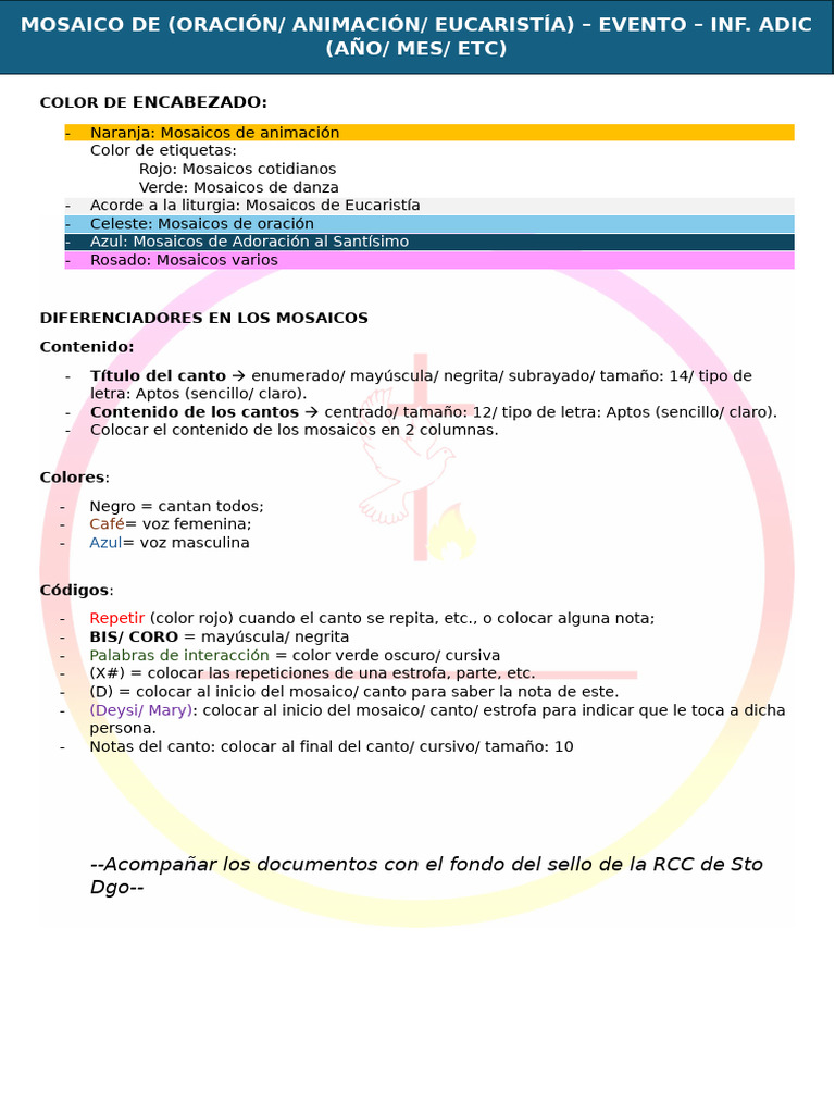 RCC - Ma. Formato-Mosaicos | PDF