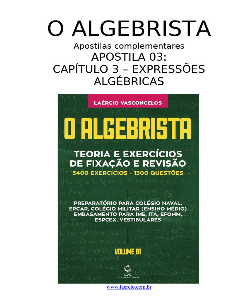 O Algebrista Vol 3pdf | PDF