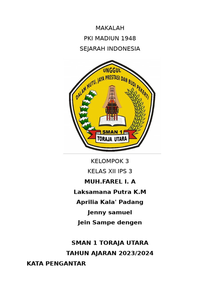 Pki Madiun 1948 | PDF