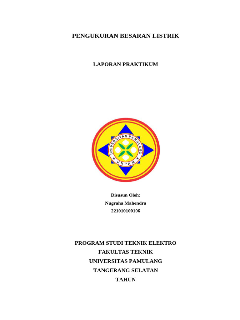 Laporan Praktikum Pengukuran Pesaran Listrik Nugraha Mahendra | PDF