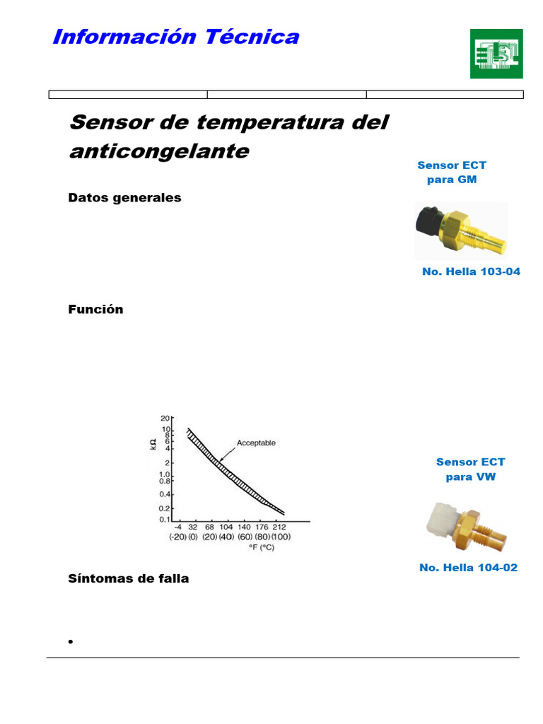 Sensor de temperatura | PDF