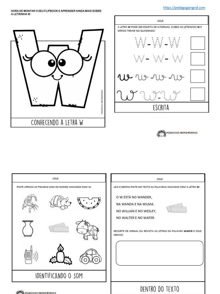 Flipbook Letra W | PDF
