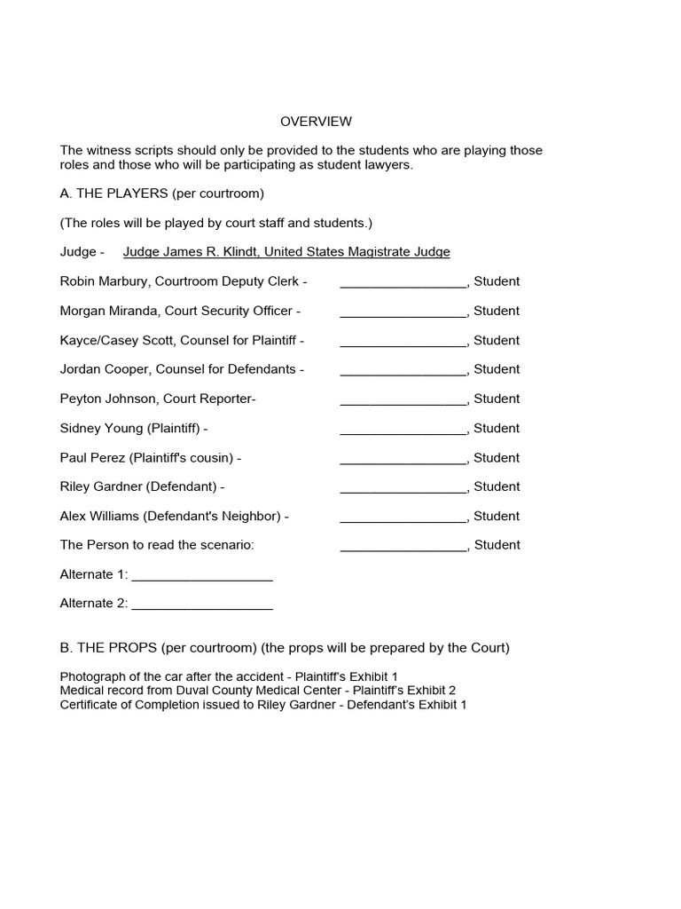 Law MB Mock Trial | PDF