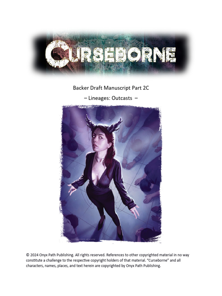 Curseborne Draft Manuscript 2C | PDF