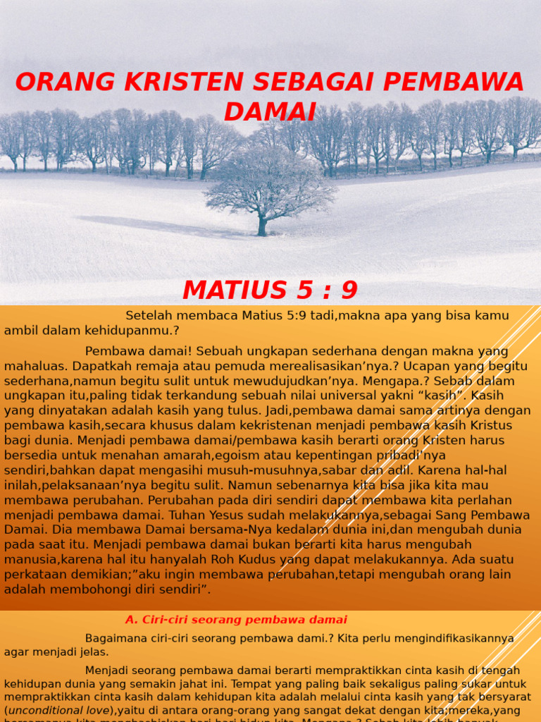 Pert 3 Pembawa Damai | PDF