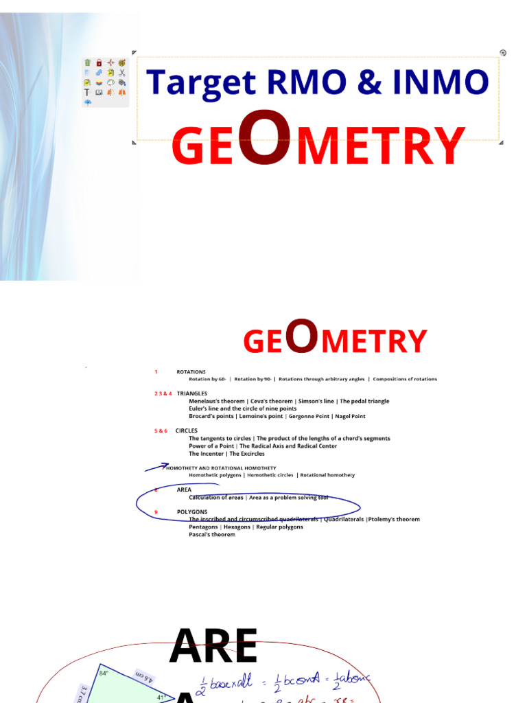 RMO INMO Class 6 Geometry | PDF