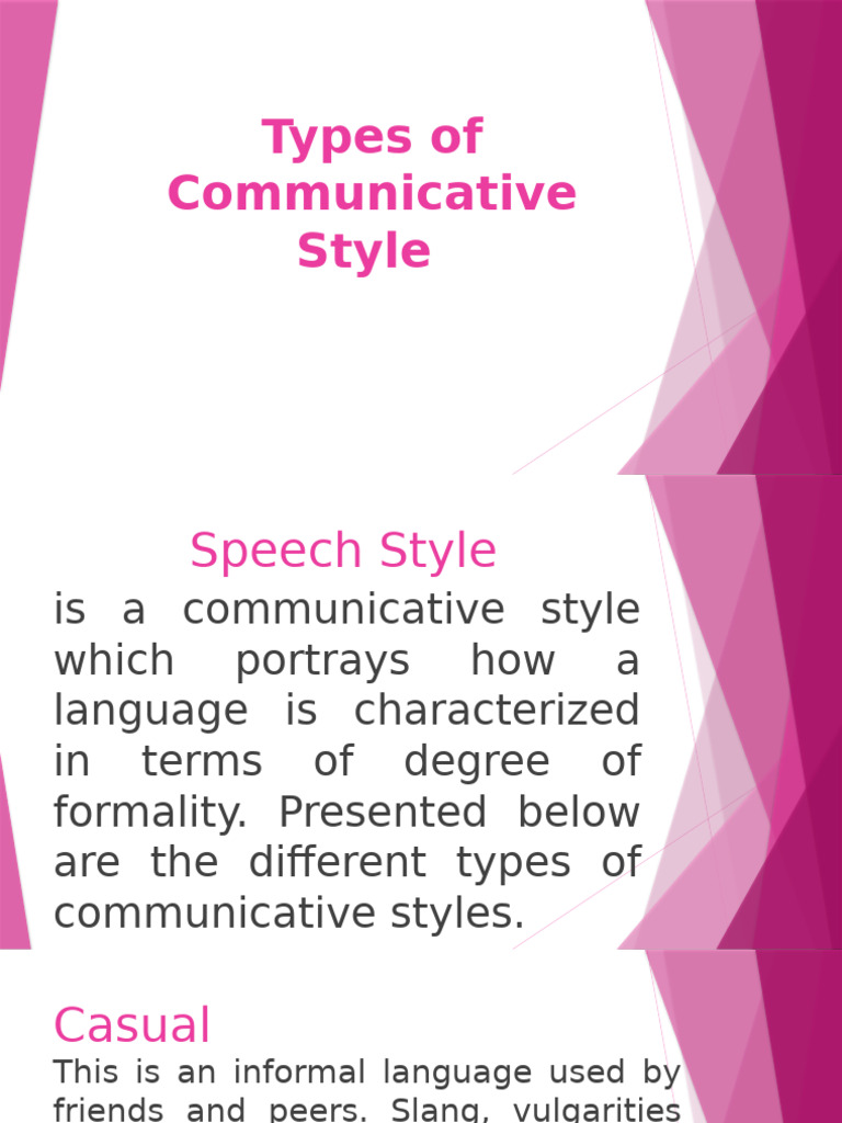 Communicative Style | PDF