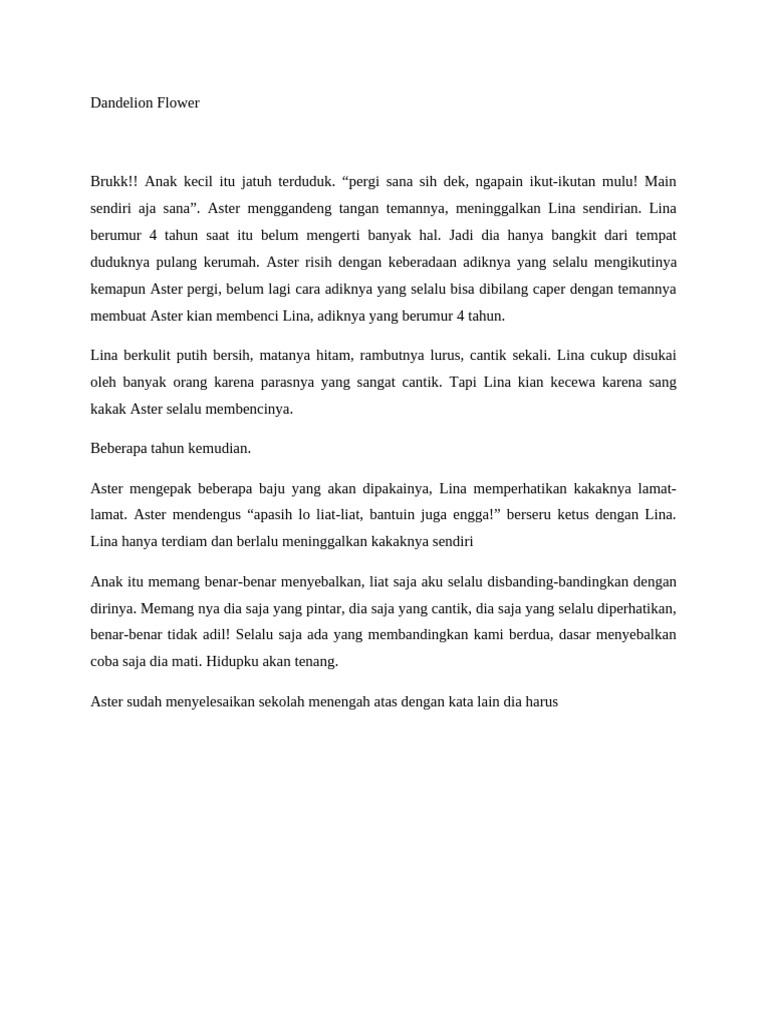 Dandelion Flower | PDF