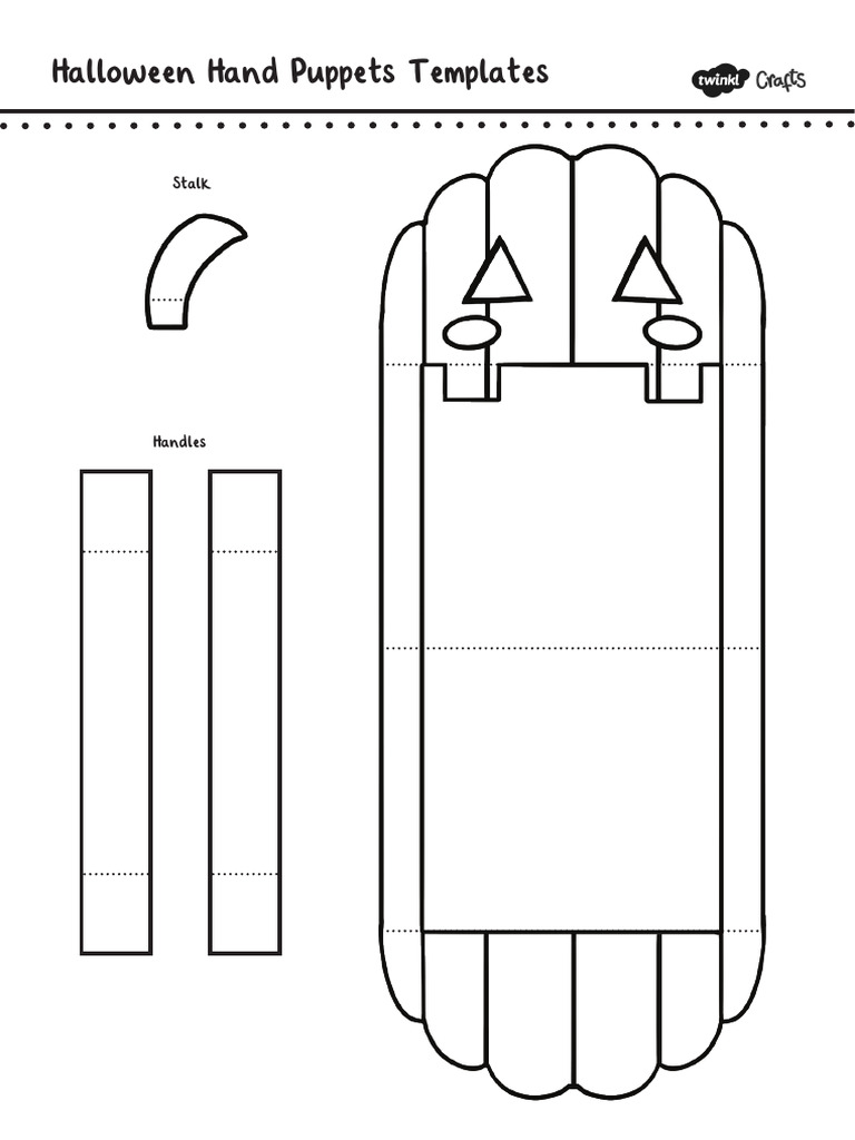 Halloween Hand Puppets Templates | PDF