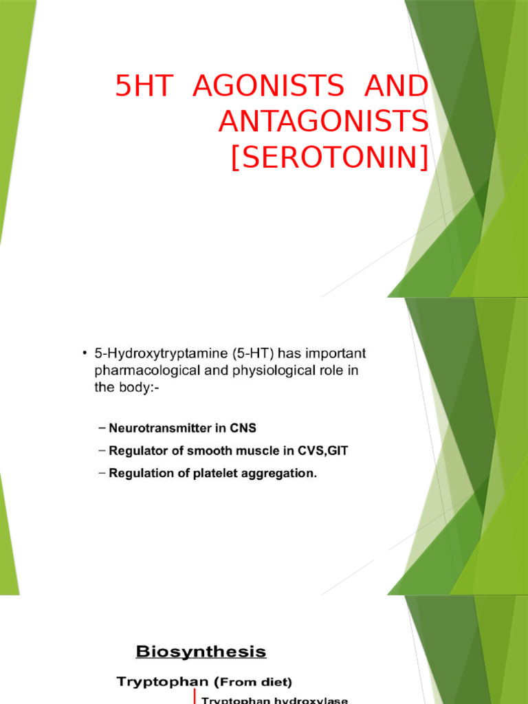 5ht - and Antagonists | PDF