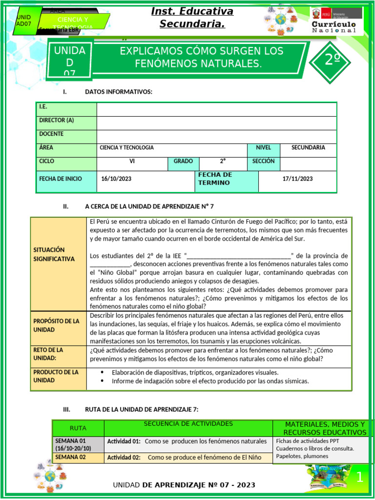 2º Unidad 7 Cyt - 2023 | PDF