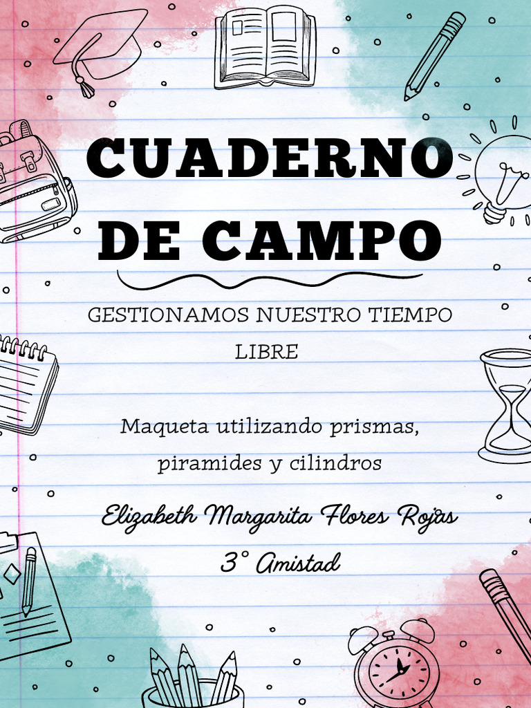 Documento A4 Portada Carátula de Propuesta Creativa Doodle Acuarela ...