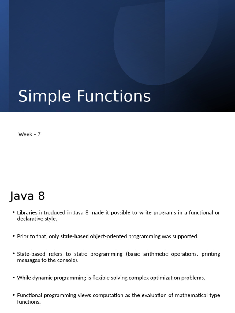 06 - Simple Functions | PDF