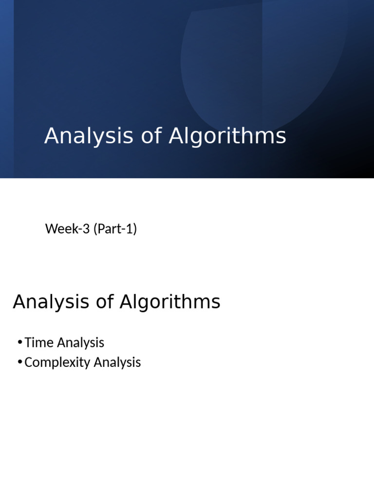 Week - 3 Lecture Slides | PDF