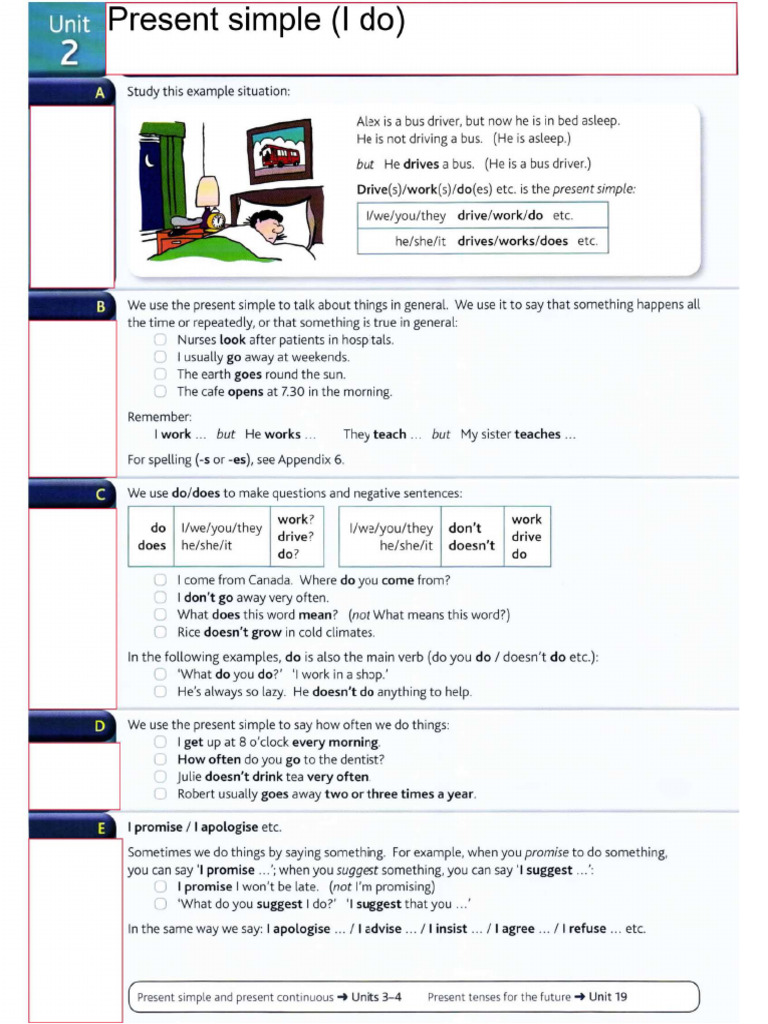 Unit 2 - Present Simple | PDF
