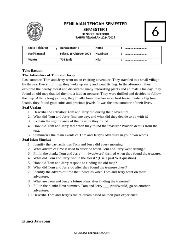 Penilaian Tengah Semester - Big | PDF