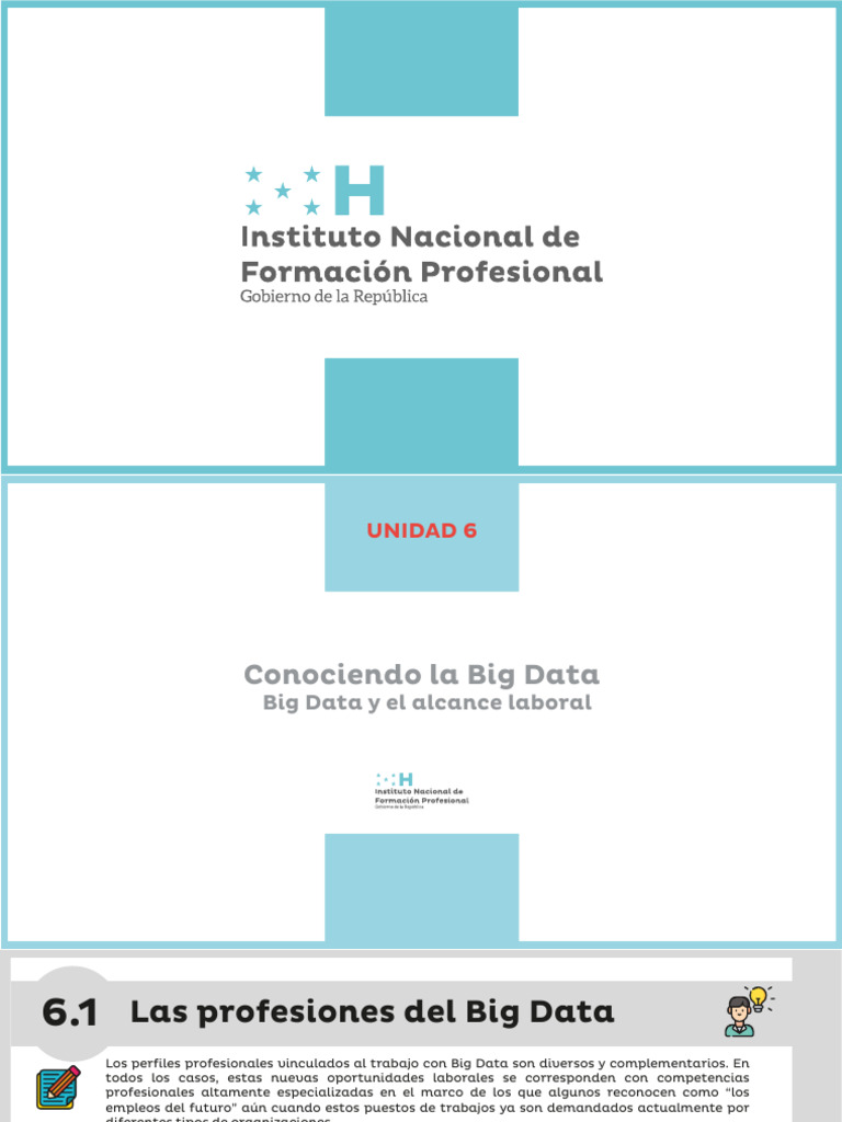 Unidad 6 - Big Data y El Alcance Laboral | PDF