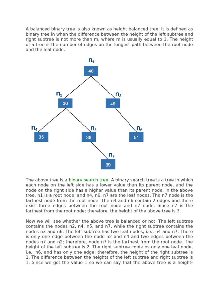 Balanced Tree | PDF