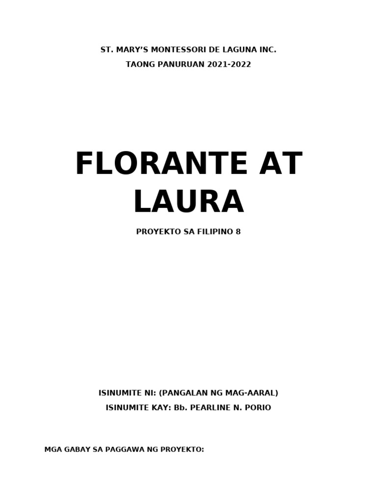 Gomez - Filipino Project | PDF