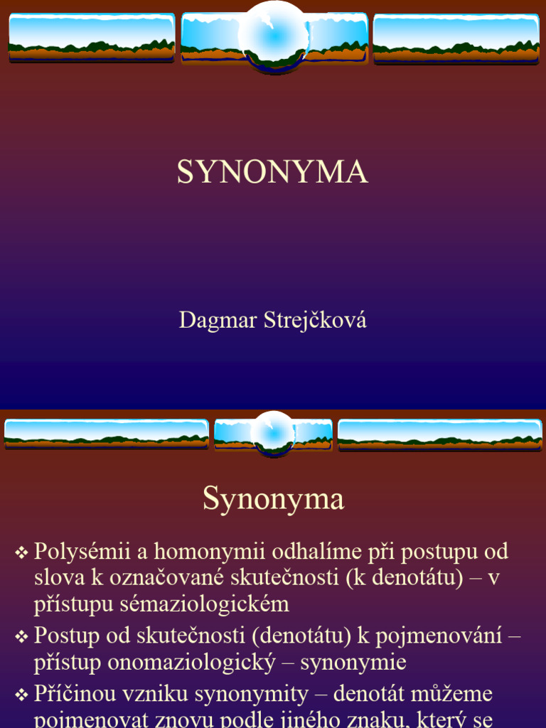 Lexikologie-6.prednaska | PDF