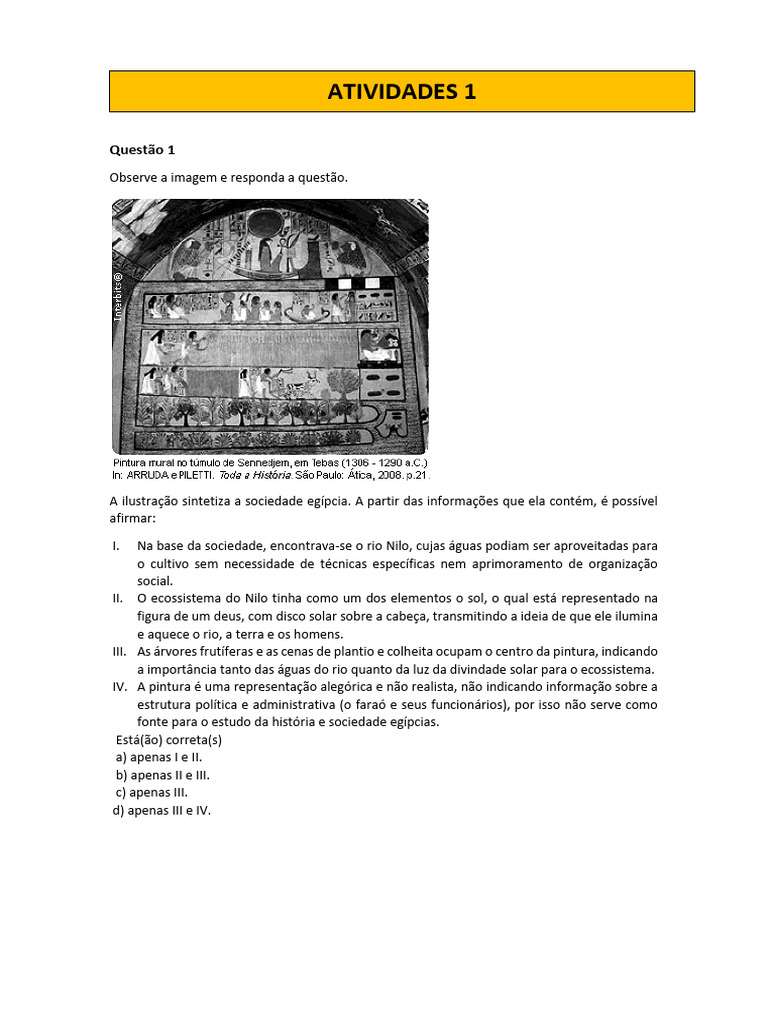 Atividades - 6º Ano - Ciências Humanas Mod 1 Uni 2 - Eja Tec Fundamental | PDF | Erosão | Solo