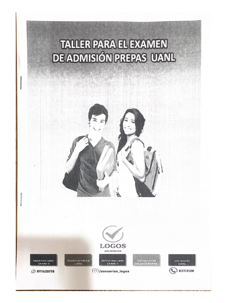 Taller Para Examen de Admiscion UANL | PDF