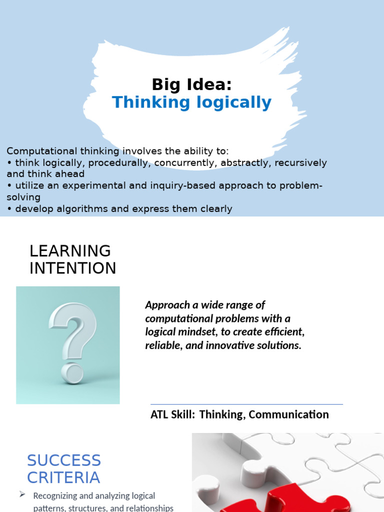 Logical Thinking | PDF