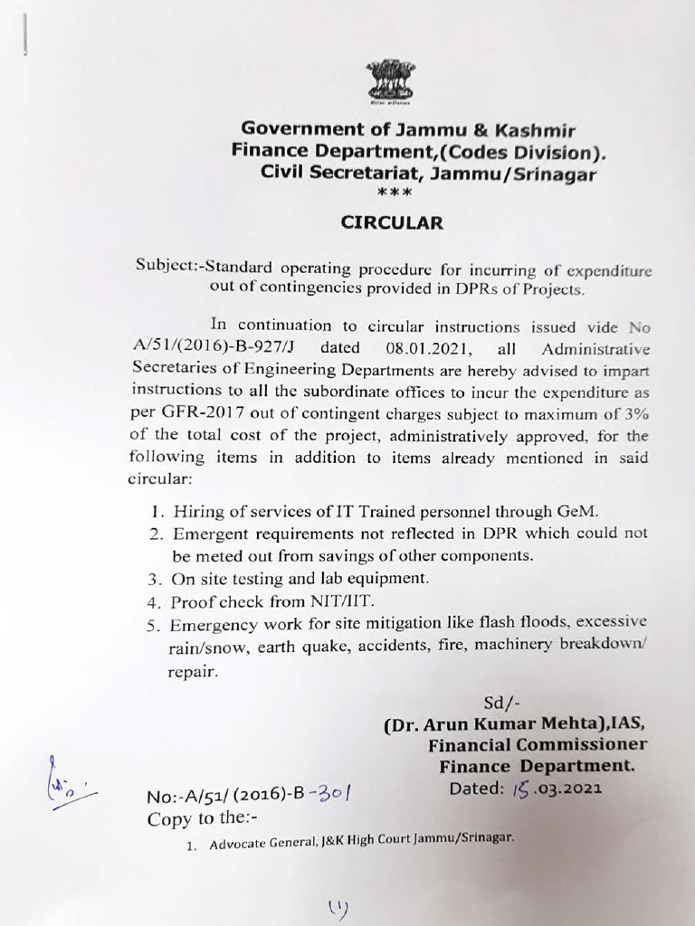 CIRCULAR CODES SoP DATED 15.03.2021 | PDF