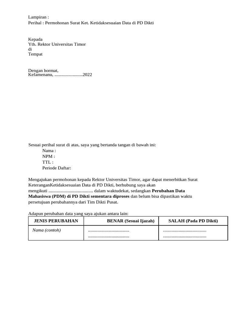 Contoh Surat Permohonan Utk Terbit Suket | PDF | Komputer