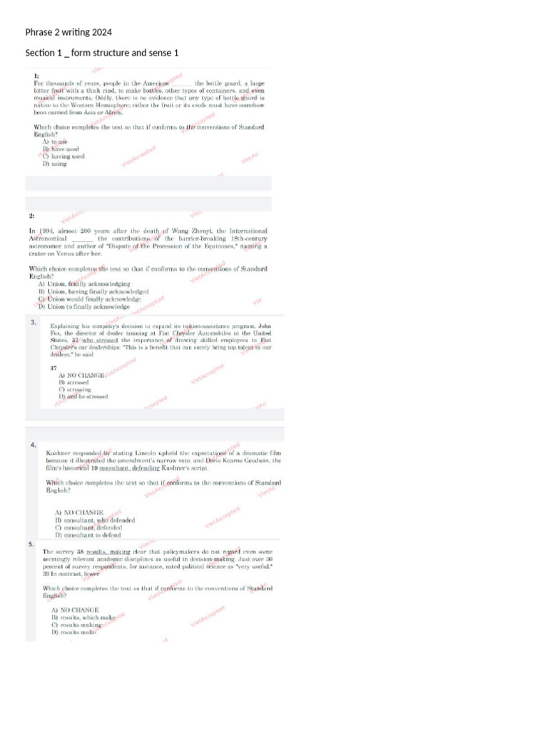 Phrase 2 Writing 2024 | PDF