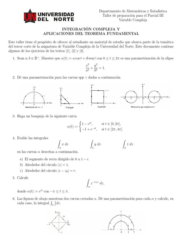 Integración Compleja y Teorema Fundamental | PDF