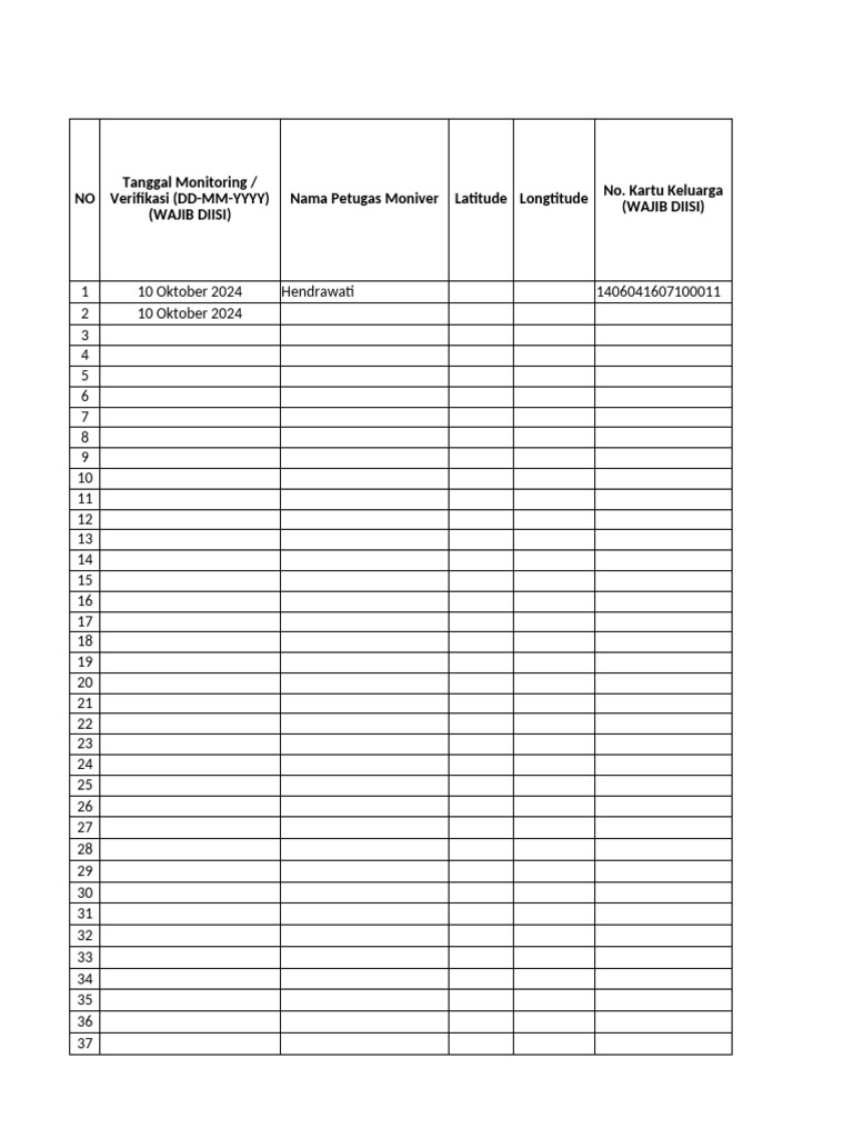 Form Offline Pilar | PDF