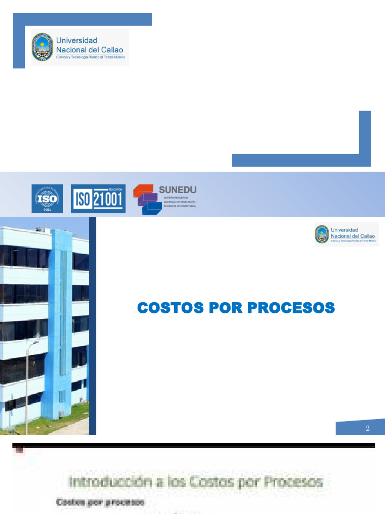 Semana 6. Sistema de Costos Por Procesos | PDF | Contabilidad | Tecnología