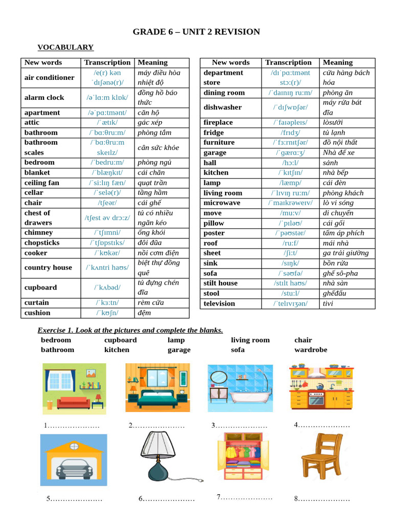 Grade 6 - Unit 2 Review | PDF