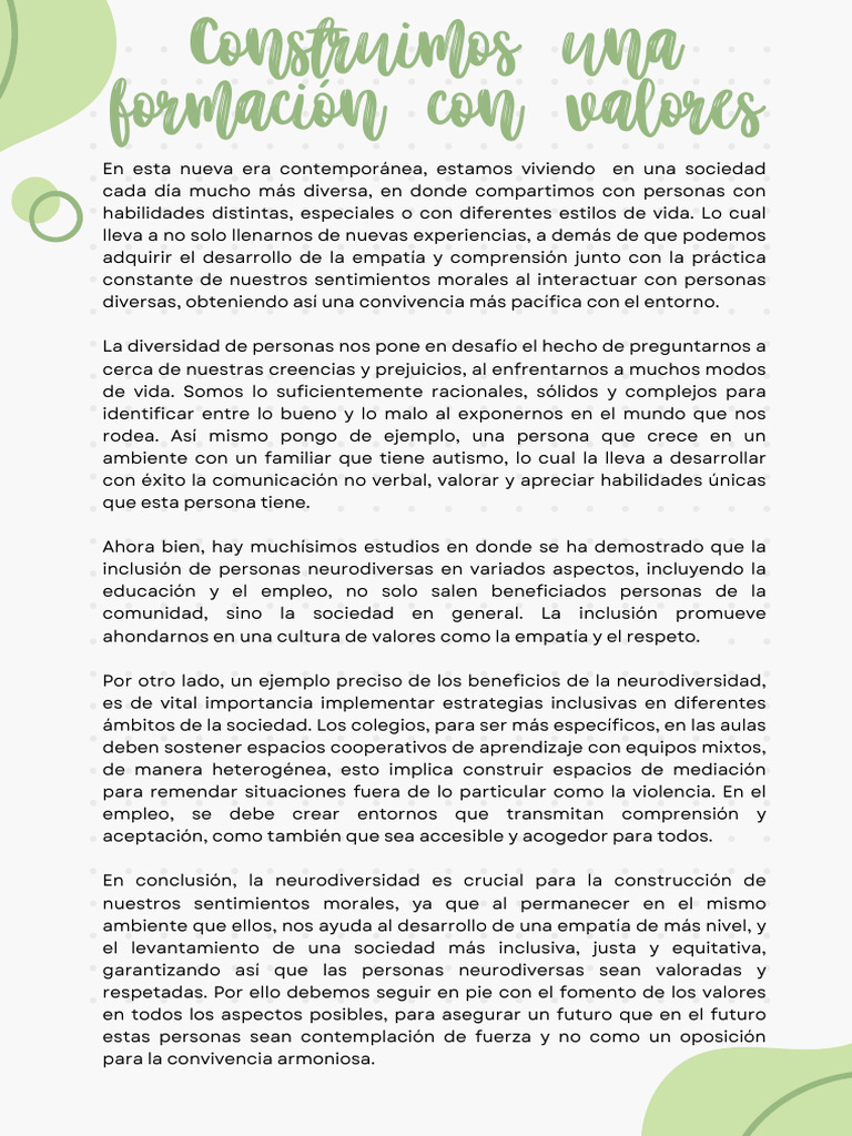 Articulo de Opinión DPCC24 CV - 20240704 - 210824 - 0000 | PDF | Sociedad | Inclusión (Educación)