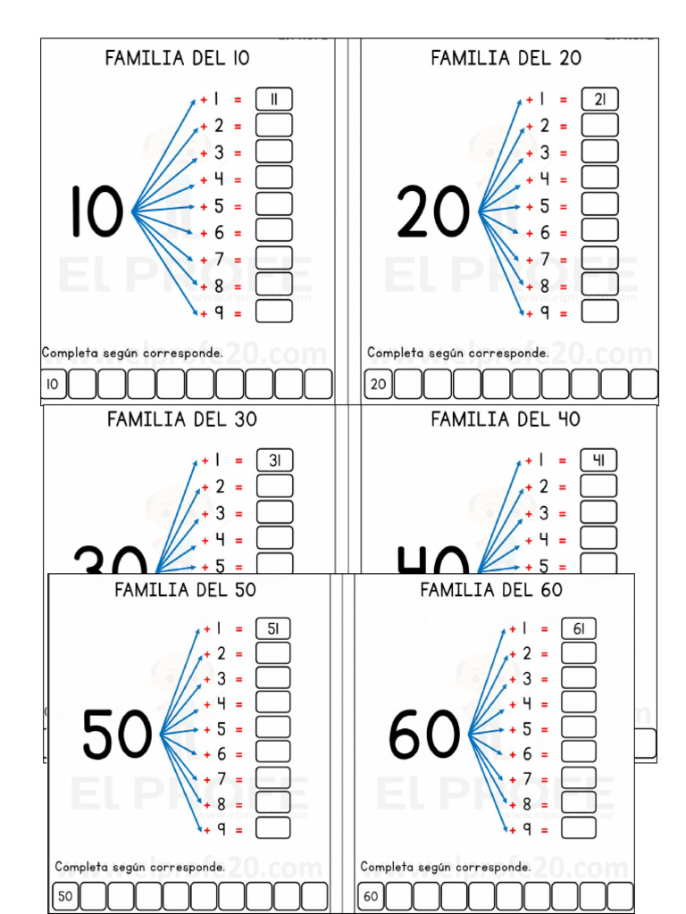 Familia de Numeros Hata 90 | PDF