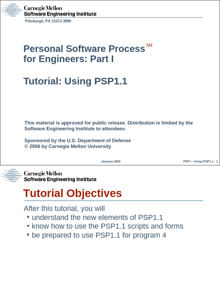 Using PSP1.1 | PDF