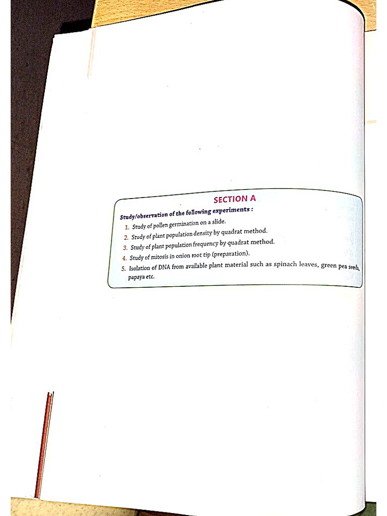 Biology Class 12 Lab Manual Core Experiments | PDF