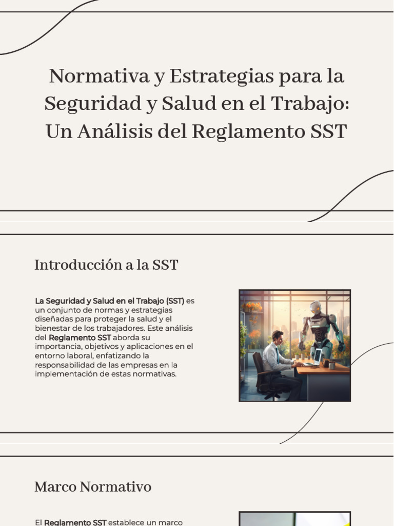 Slidesgo Normativa y Estrategias para La Seguridad y Salud en El Trabajo Un Analisis Del ...