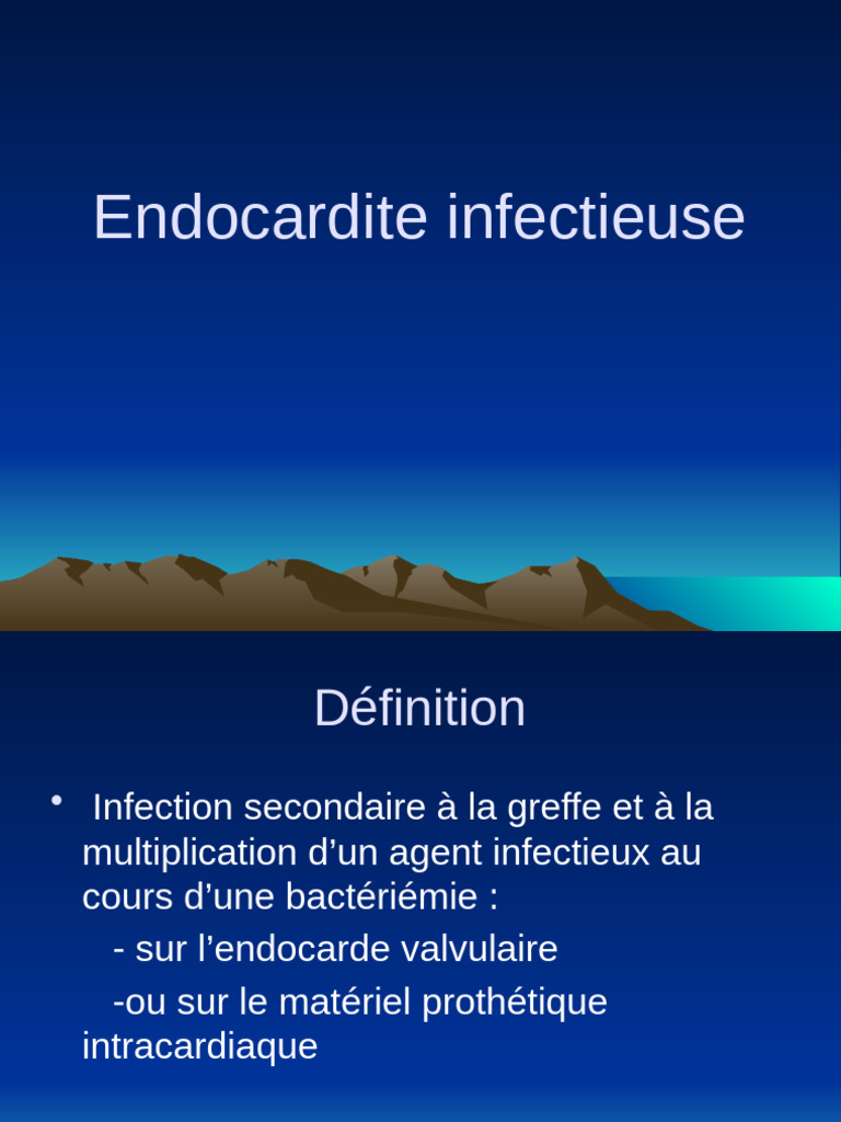 7.endocardite Infectieuse | PDF