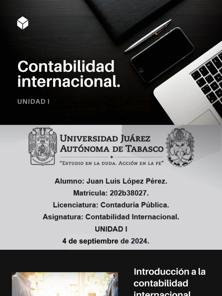 Unidad 1 Contabilidad Internacional PXT | PDF