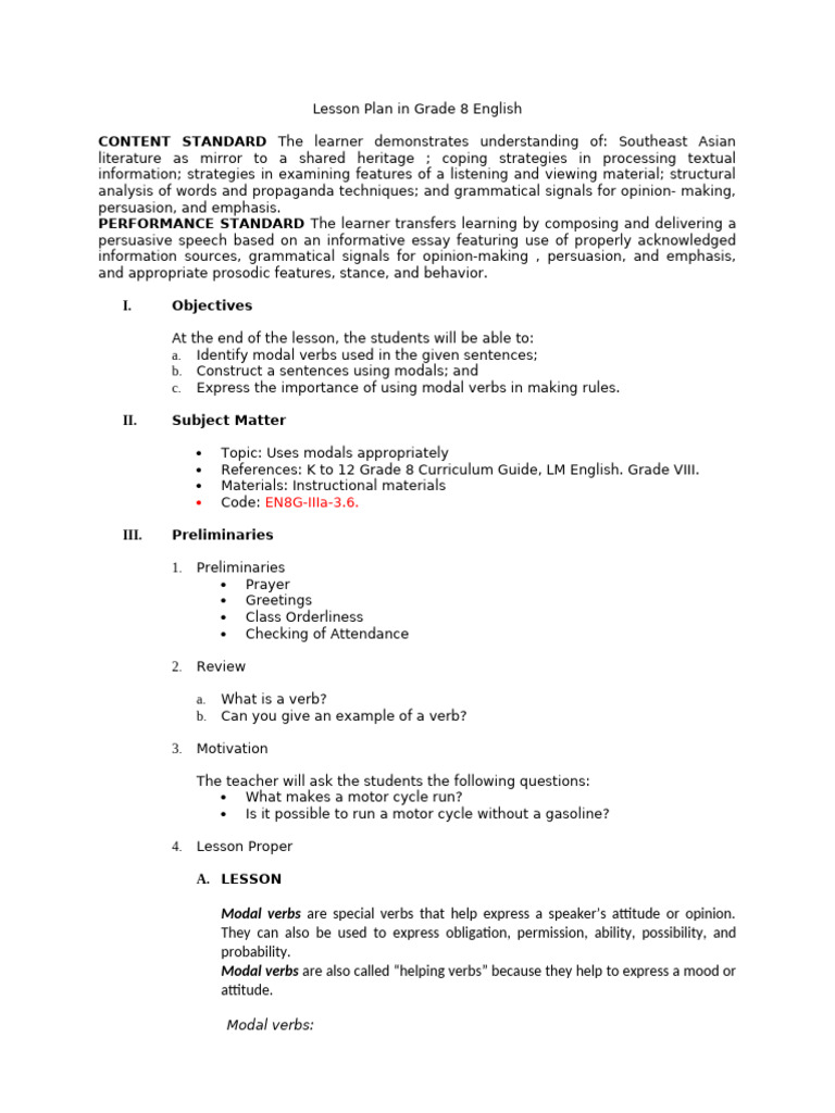 Lesson-Plan-in-Grade-8-English | PDF