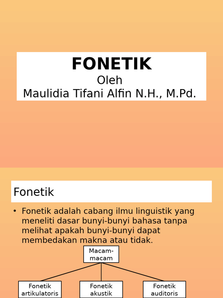 Fonetik | PDF