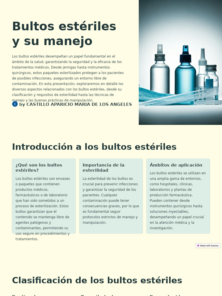 Bultos Esteriles y Su Manejo | PDF