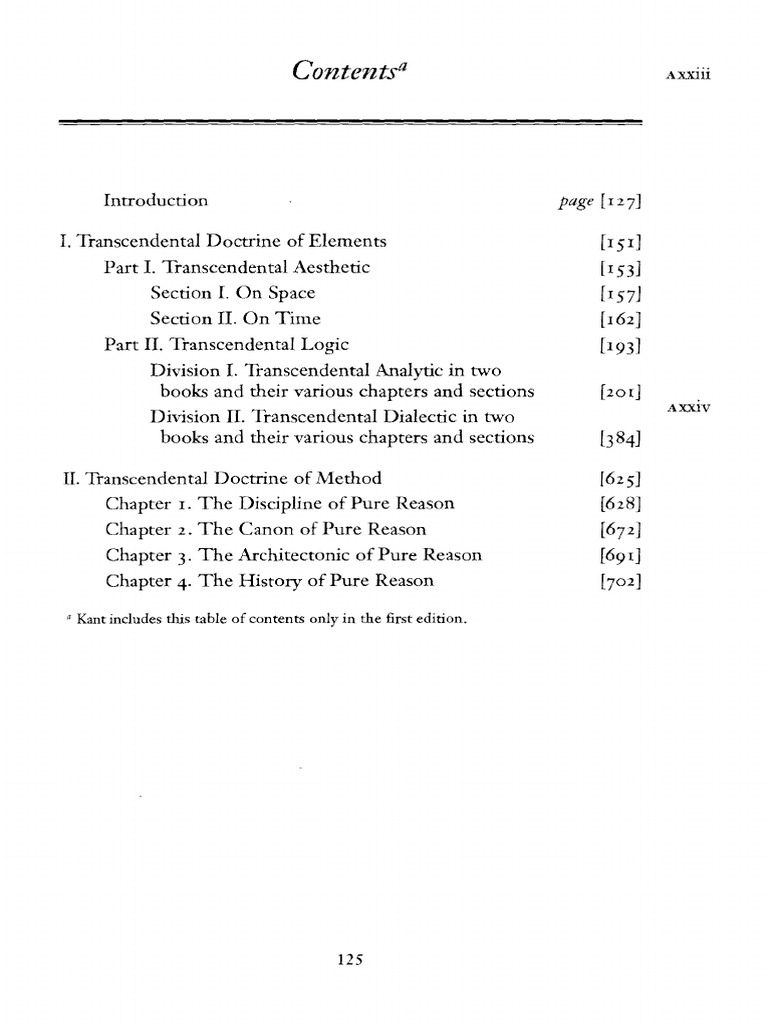 Kant 1787 CPR B Transcendental Aesthetic | PDF
