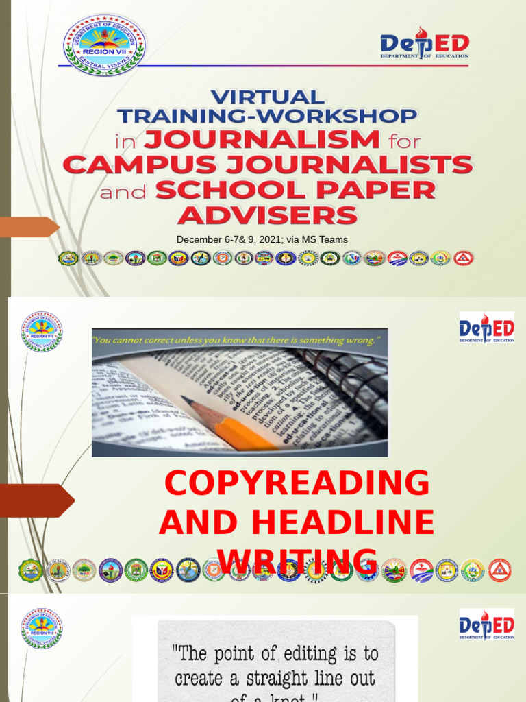 Copyreading Headline Writing Regl Training 2021 | PDF